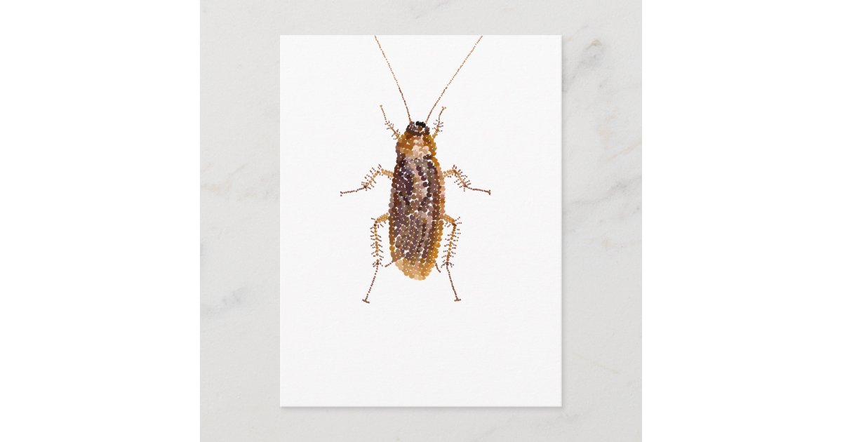BEDAZZLED ROACH POSTCARD | Zazzle