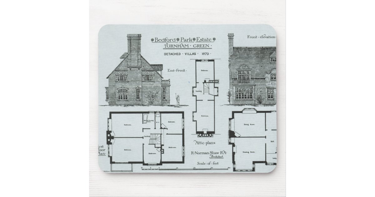Bedford Park Estate Mouse Pad | Zazzle