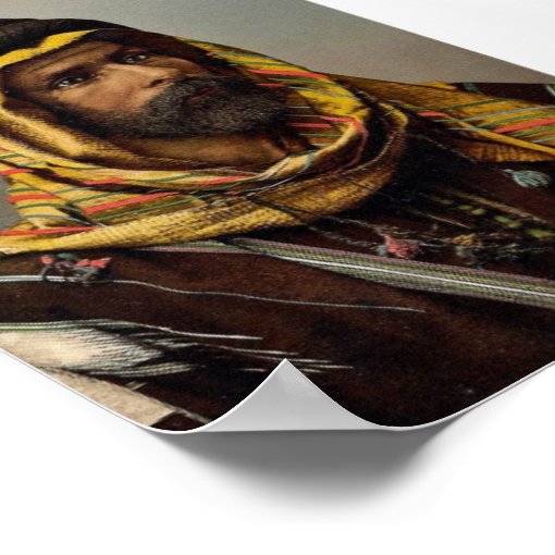 Bedouin Chief of Palmyra, Holy Land (i.e., Tadmur, Poster | Zazzle