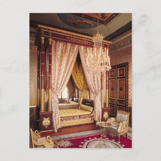 Bedroom of Queen Hortense de Beauharnais Postcard | Zazzle.com