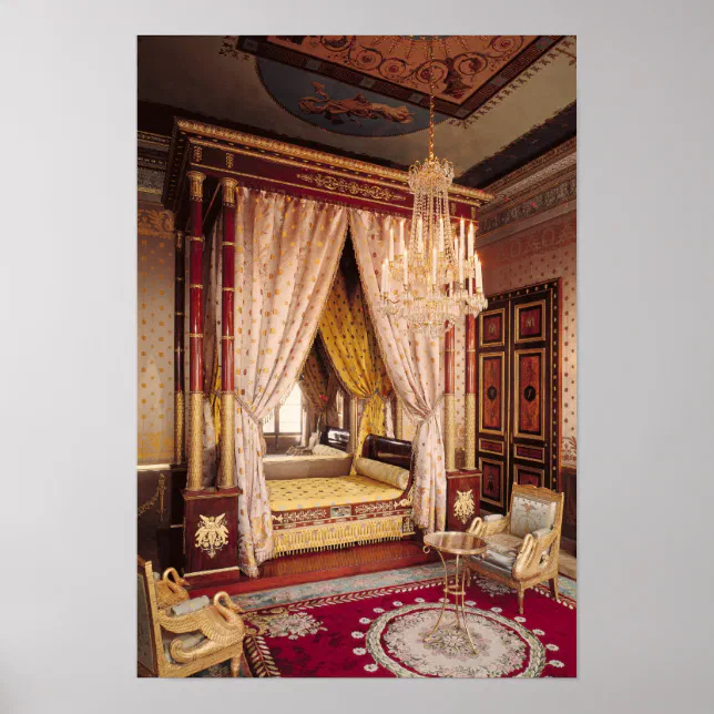 Bedroom of Queen Hortense de Beauharnais Poster | Zazzle