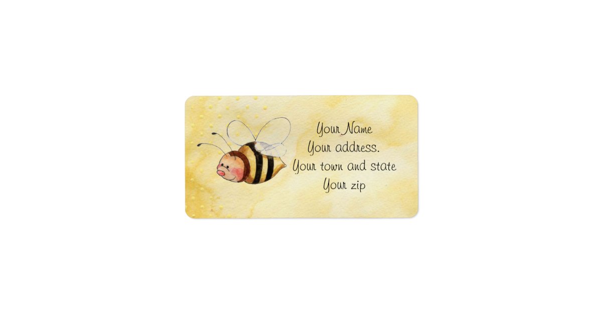 Bee Address Labels | Zazzle