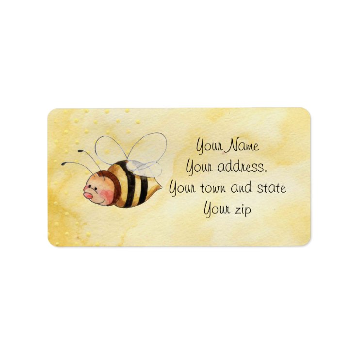 Bee Address Labels | Zazzle