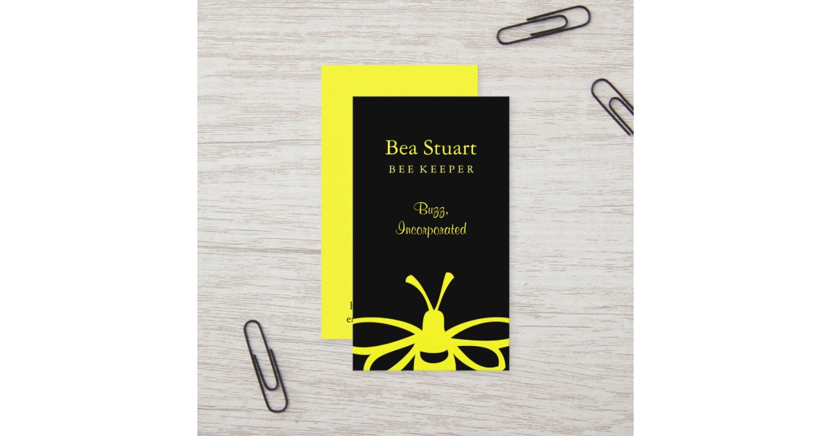 Bee Business Card | Zazzle