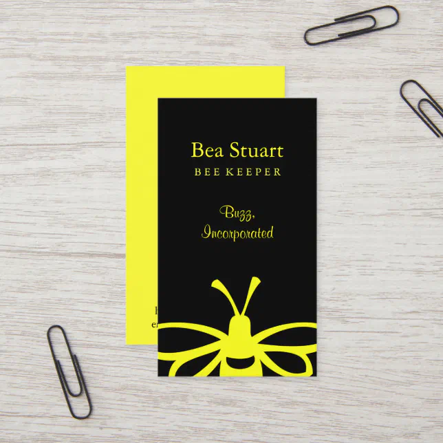 Bee Business Card | Zazzle