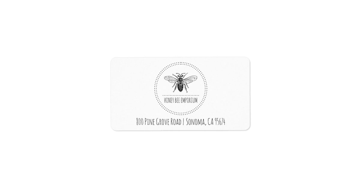 Bee Business Return Address Label | Zazzle