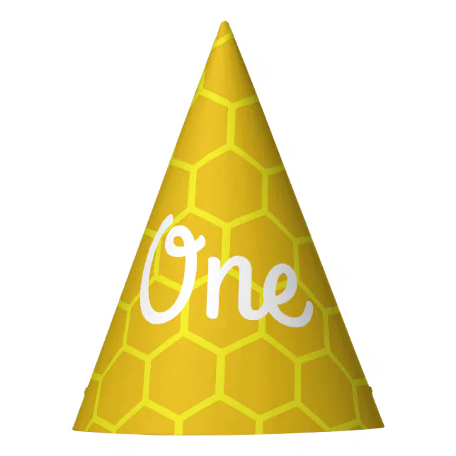 Bee Day 1st Birthday Party Hats | Zazzle
