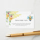 Bee floral - Custom Text Enclosure Card | Zazzle