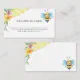 Bee floral - Custom Text Enclosure Card | Zazzle