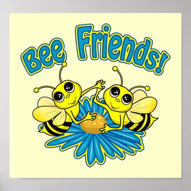Bee Friends Poster | Zazzle