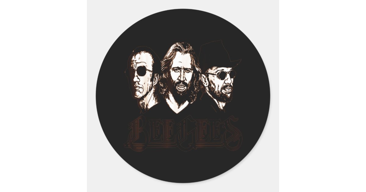 Bee Gees For Men And Women Fan Gifts Classic Round Sticker | Zazzle