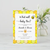 Bee gender reveal invitation | Zazzle