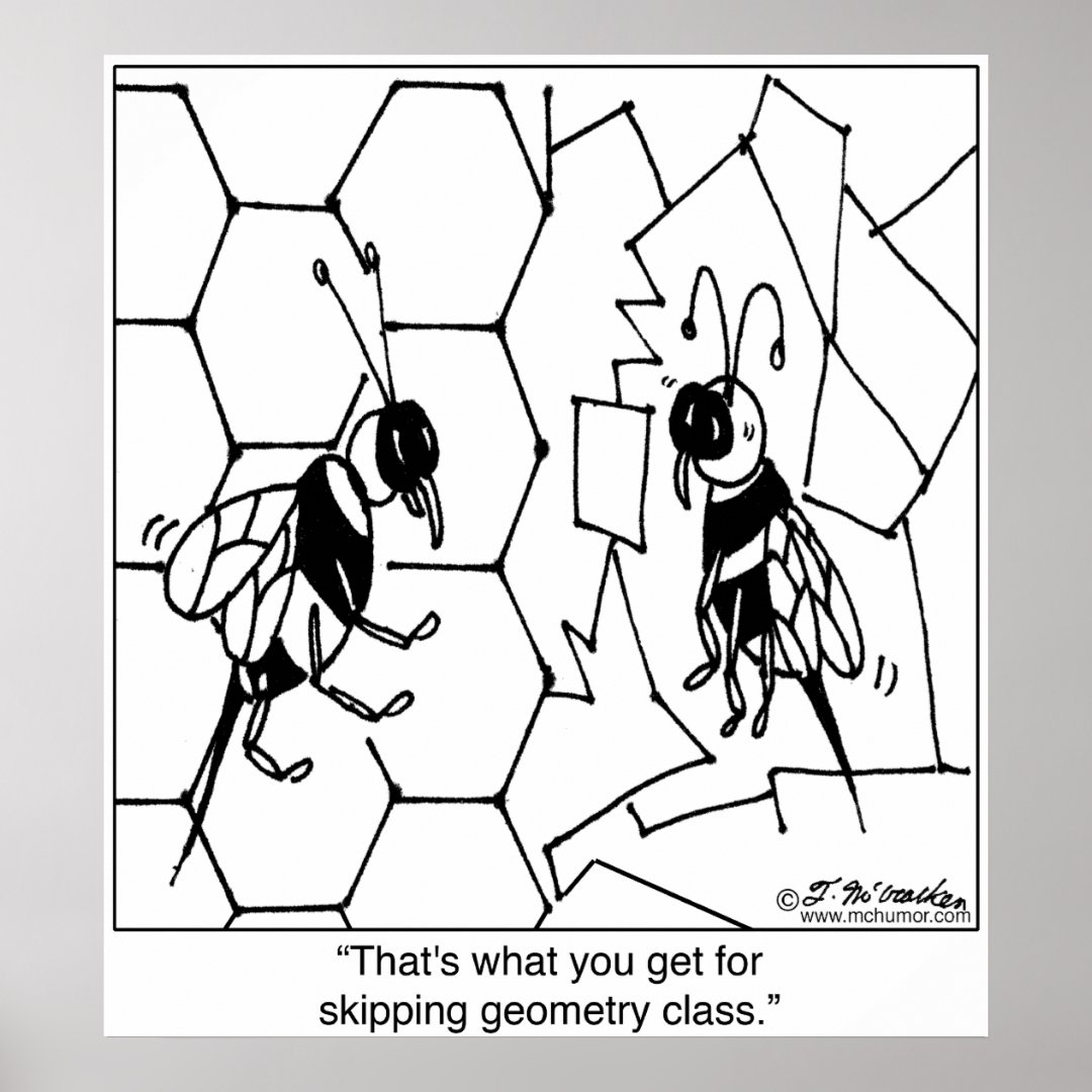 Bee Geometry Poster | Zazzle