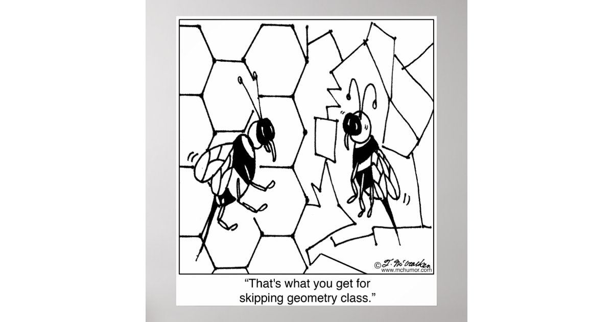 Bee Geometry Poster | Zazzle