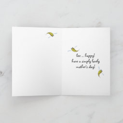 Bee Happy Mother's Day Card | Zazzle
