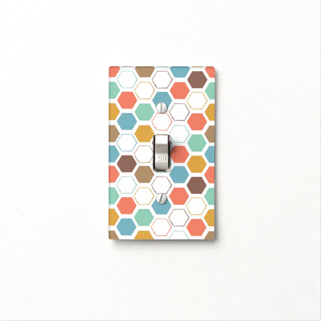 Bee Hive Module Pattern Light Switch Cover | Zazzle