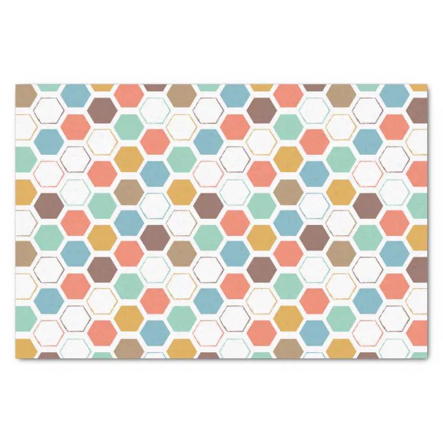 Bee Hive Module Pattern Tissue Paper | Zazzle