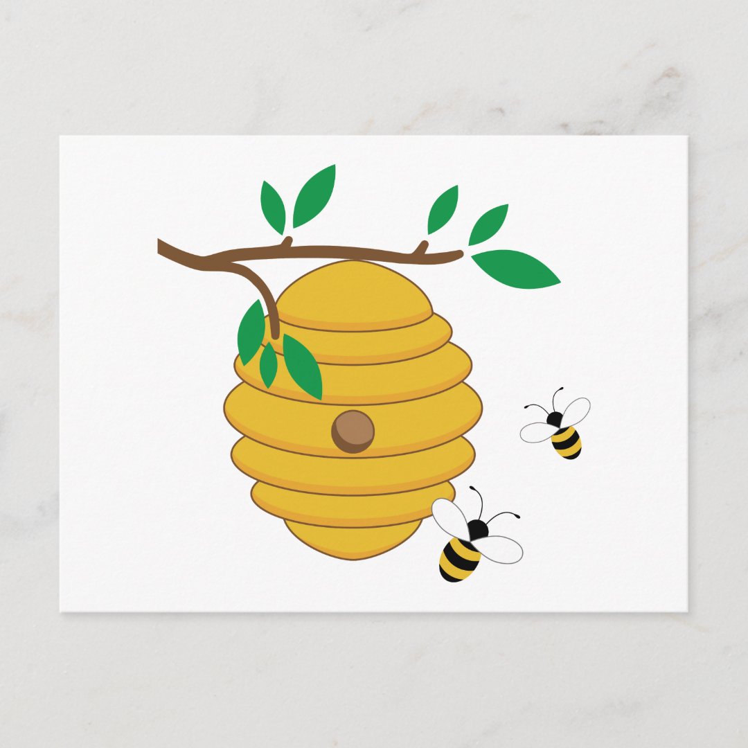 Bee Hive Postcard | Zazzle