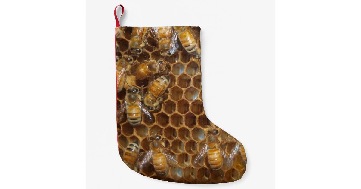 Bee Hive Small Christmas Stocking | Zazzle