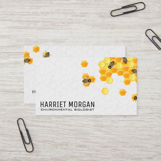 Bee | Honeycomb | Insect Business Card | Zazzle