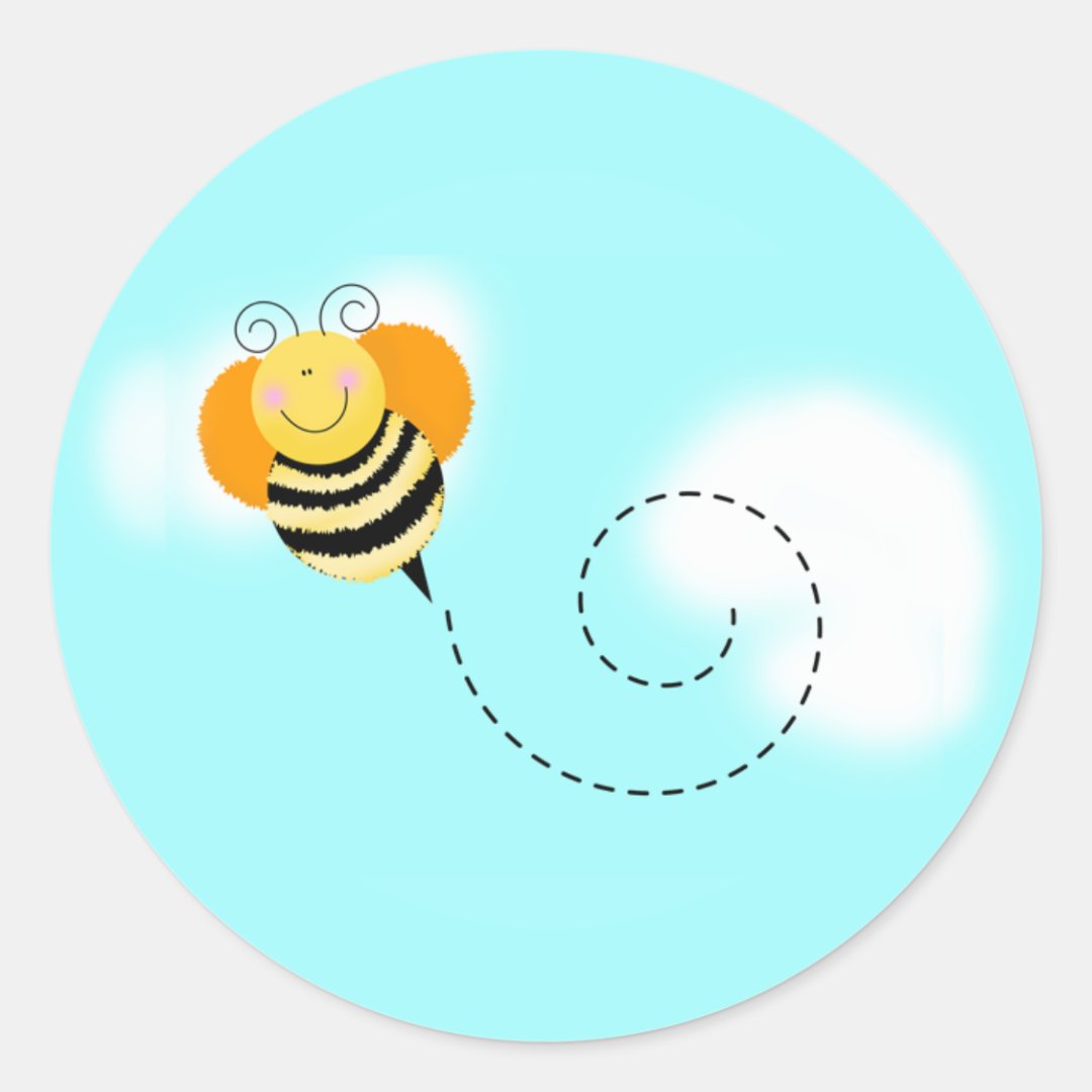 Bee Hop Bumble Bee Envelope Seal Stickers | Zazzle