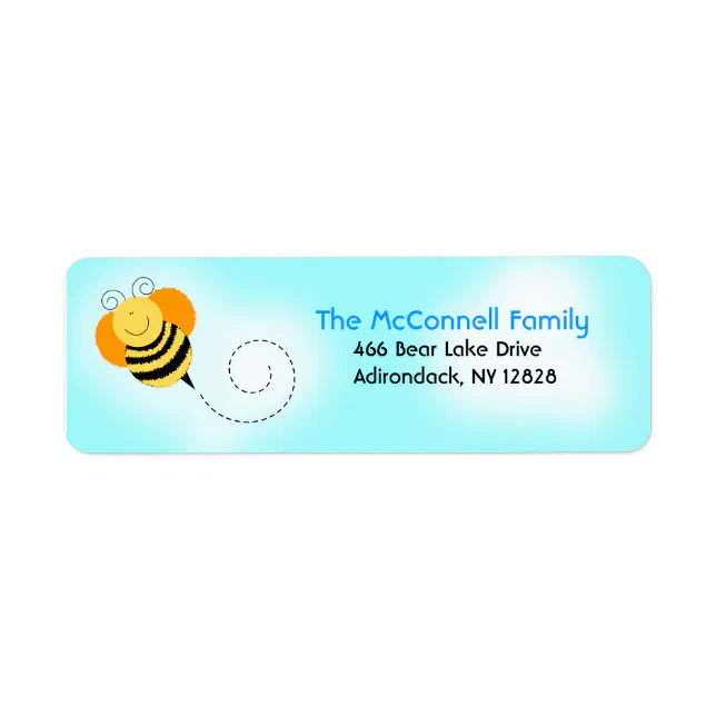 Bee Hop Bumble Bees PRINTABLE ADDRESS LABELS | Zazzle
