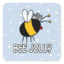 bee jolly classic round sticker | Zazzle