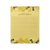 Bee Kid's Cute Beehive Stationary Notepad | Zazzle