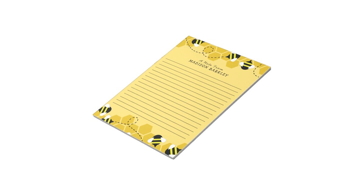 Bee Kid's Cute Beehive Stationary Notepad | Zazzle