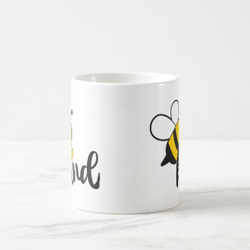 Bee Kind Cute Bee Heart Inspirational Coffee Mug | Zazzle