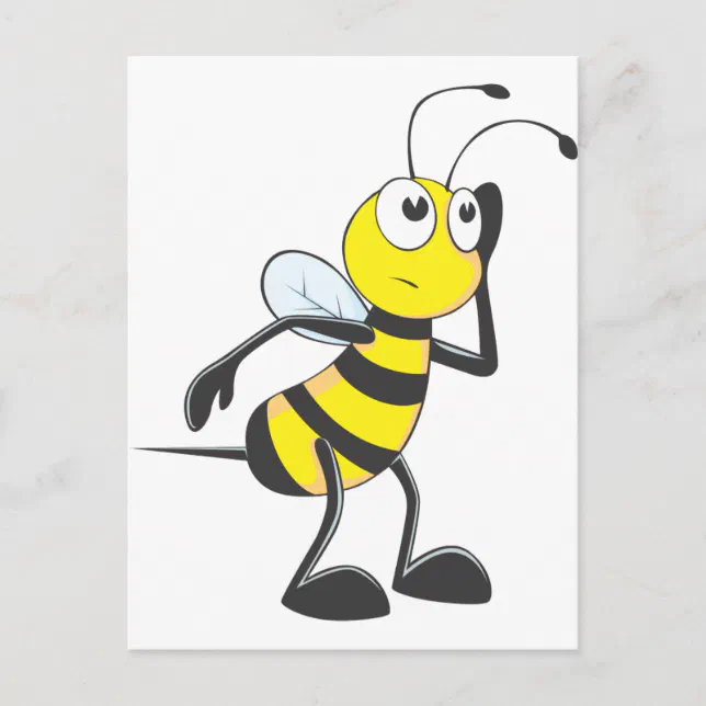 Bee Listening Postcard | Zazzle