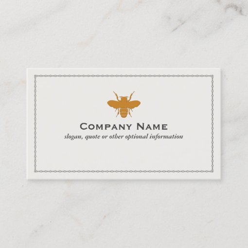 Bee Logo Business Card | Zazzle