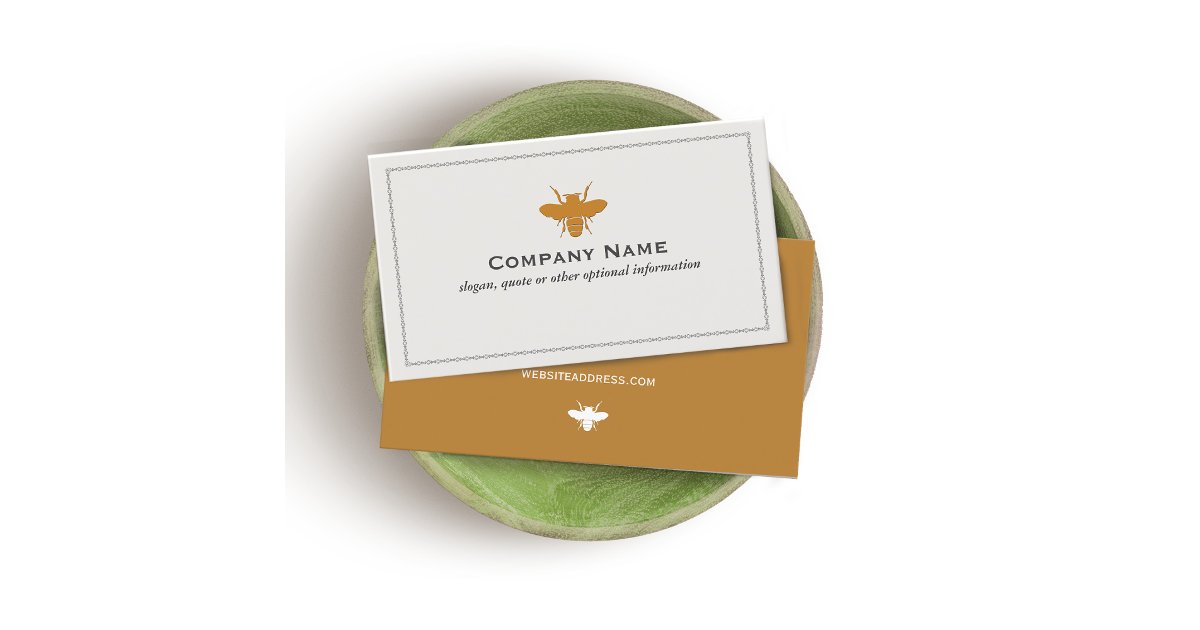 Bee Logo Business Card | Zazzle