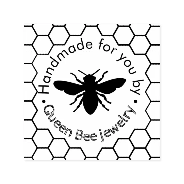 bee logo self-inking stamp | Zazzle