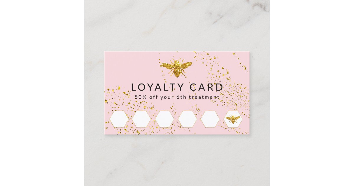 bee loyalty card | Zazzle