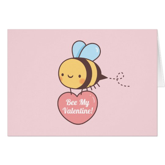 Bee My Valentine Cute Love Pun | Zazzle.com