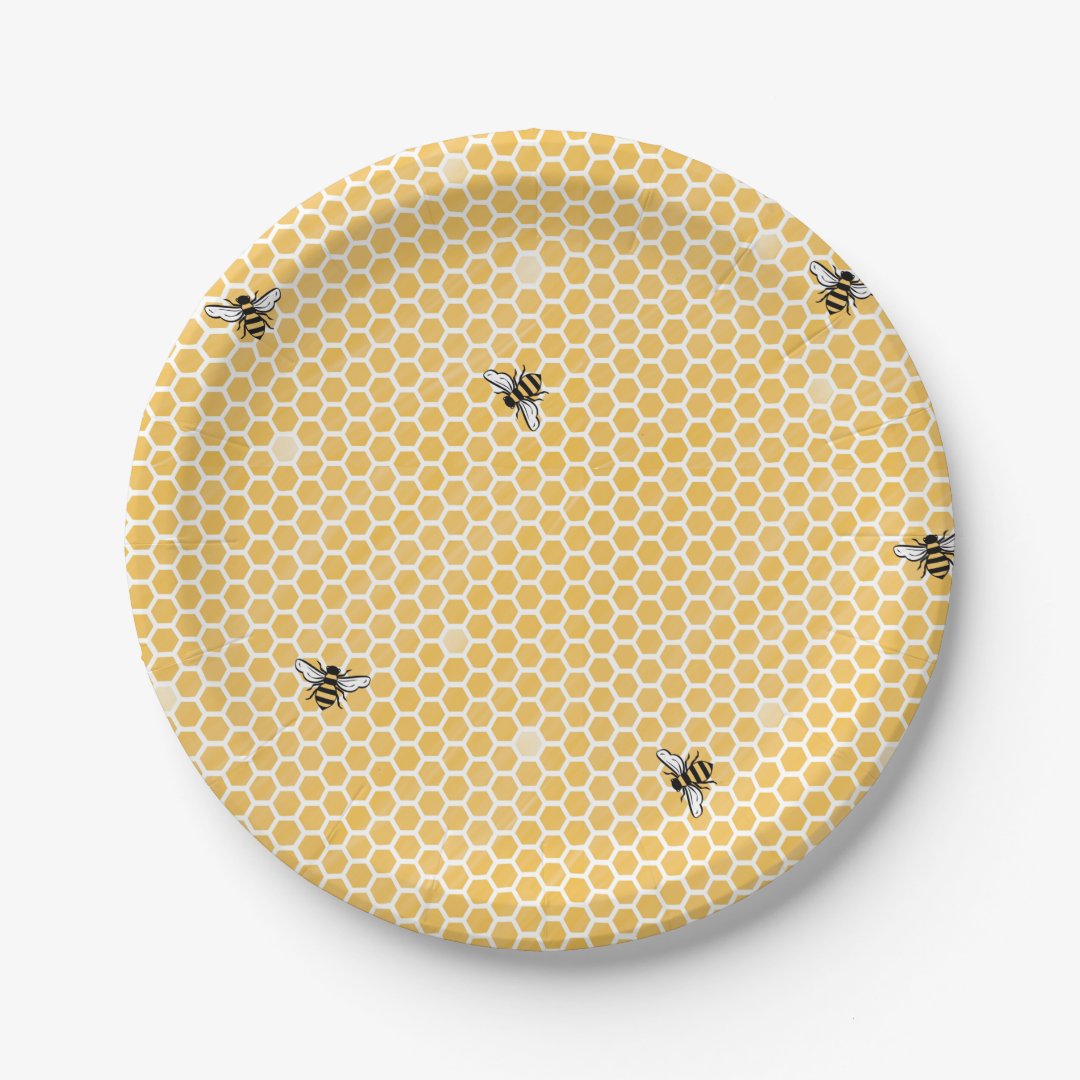 Bee Party Plates | Zazzle