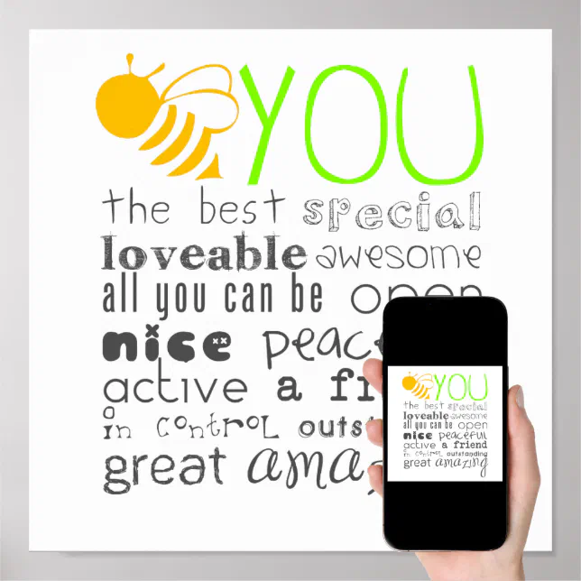 Bee Poster | Zazzle