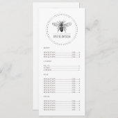 Bee Products Business Menu | Zazzle