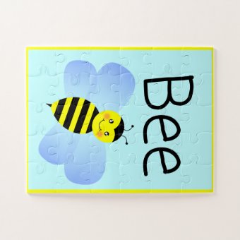 Bee Puzzle for Kids. 30 oversize pieces | Zazzle