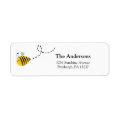 Bee Return Address Label | Zazzle