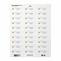 Bee Return Address Label | Zazzle