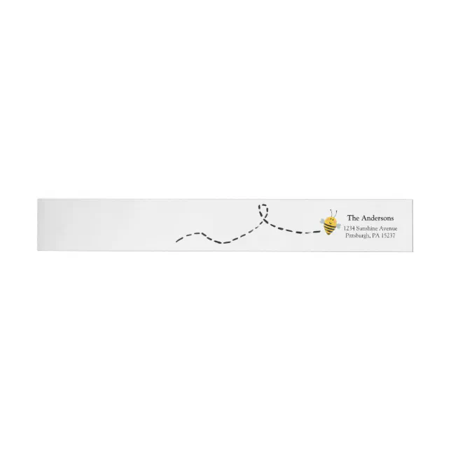 Bee return address label | Zazzle