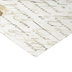 Bee Script Decoupage Tissue Paper | Zazzle