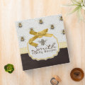 Bee Sweet Recipe Binder | Zazzle