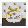 Bee Sweet Recipe Binder | Zazzle