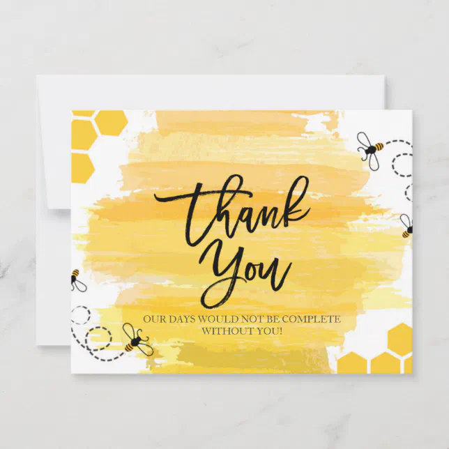 Bee Thank You Card | Zazzle
