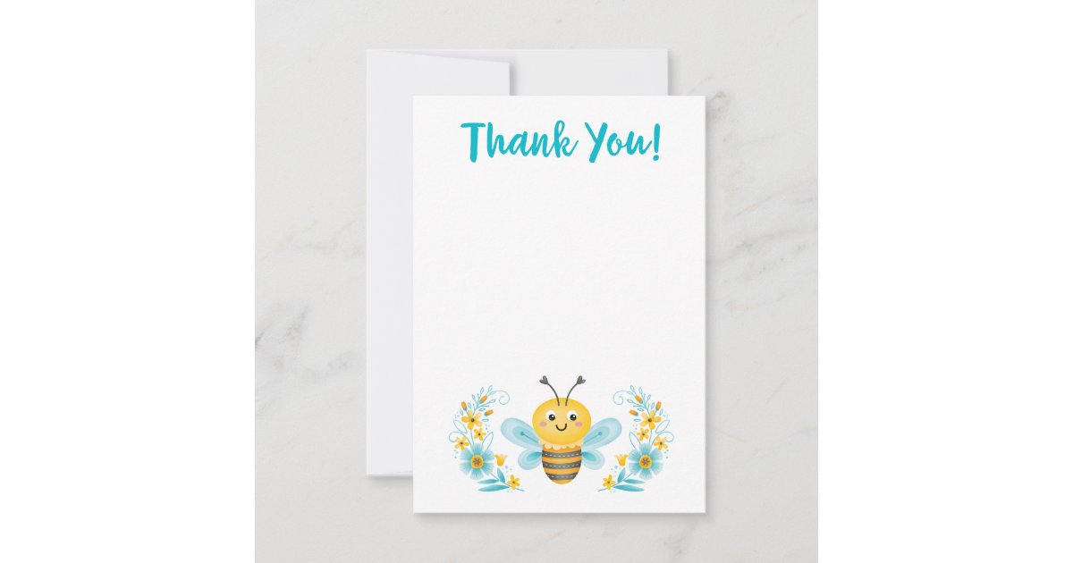 Bee Thank You Card | Zazzle
