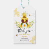 Bee thank you for beeing here gift tags | Zazzle