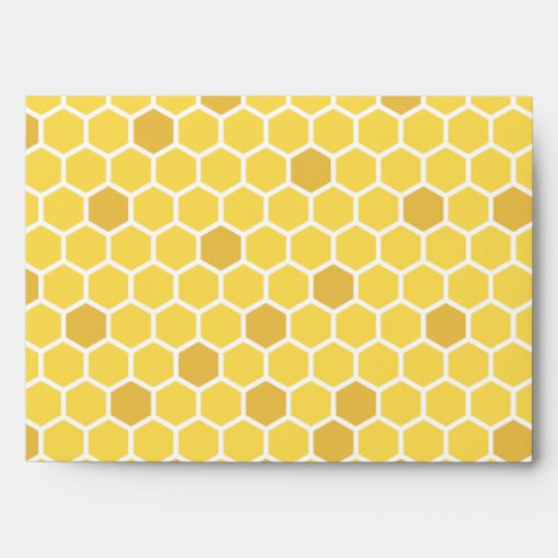 Bee Theme Honeycomb Envelope | Zazzle